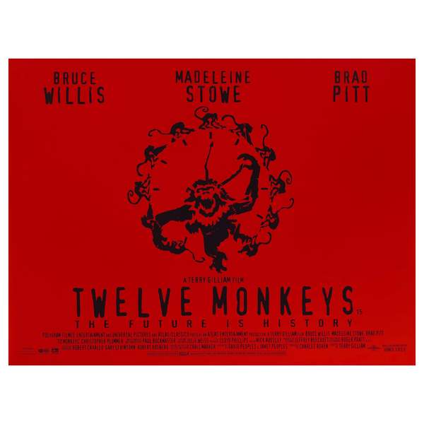 12 Monkeys Film Poster (1990s) Film Poster 40x30cm | Vinterior