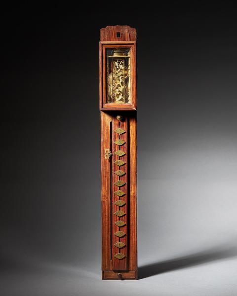 Late Edo Period 19th Century Japanese Pillar Clock, Shaku Dokei, C ...