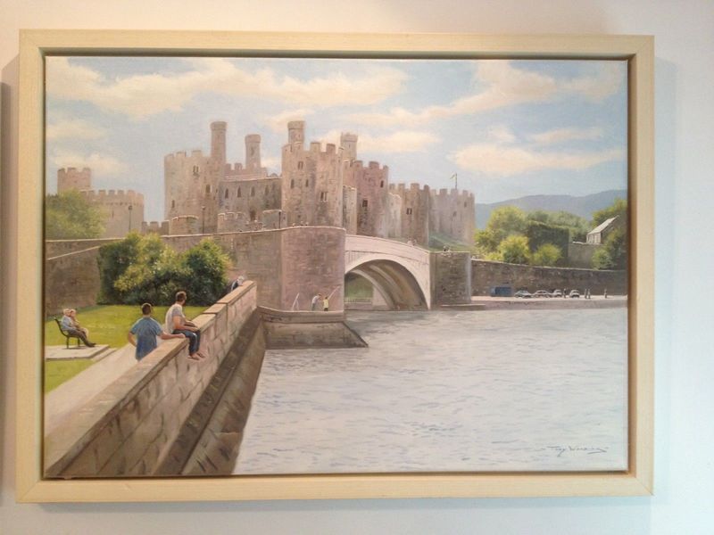 Gorgeous Large Original Tony Wooding Oil Painting Of Conwy Castle North ...