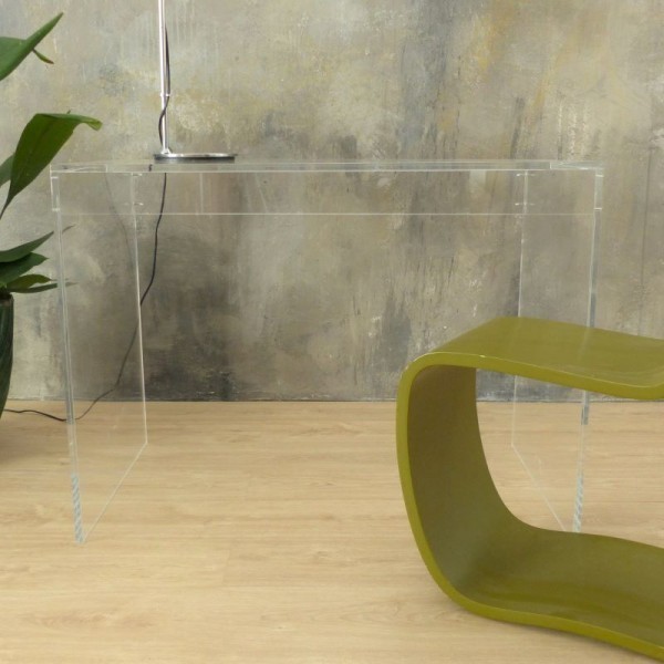Vintage Plexiglass Desk., 1970s | Vinterior