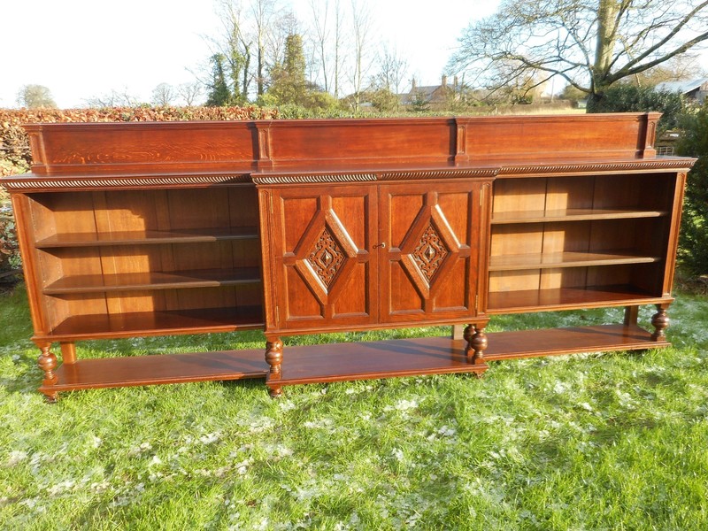Antique Oak Large Book Case, 1920s | Vinterior