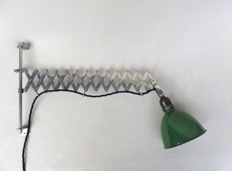 Austrian Enamelled & Chrome Plated Gate Light, 1930s | Vinterior