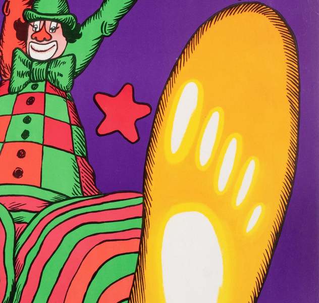Cyrk Clown Swinging R1979 Polish Circus Poster, Bocianowski | Vinterior