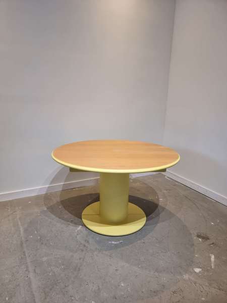 Yellow Round Vintage Dining Table | Vinterior