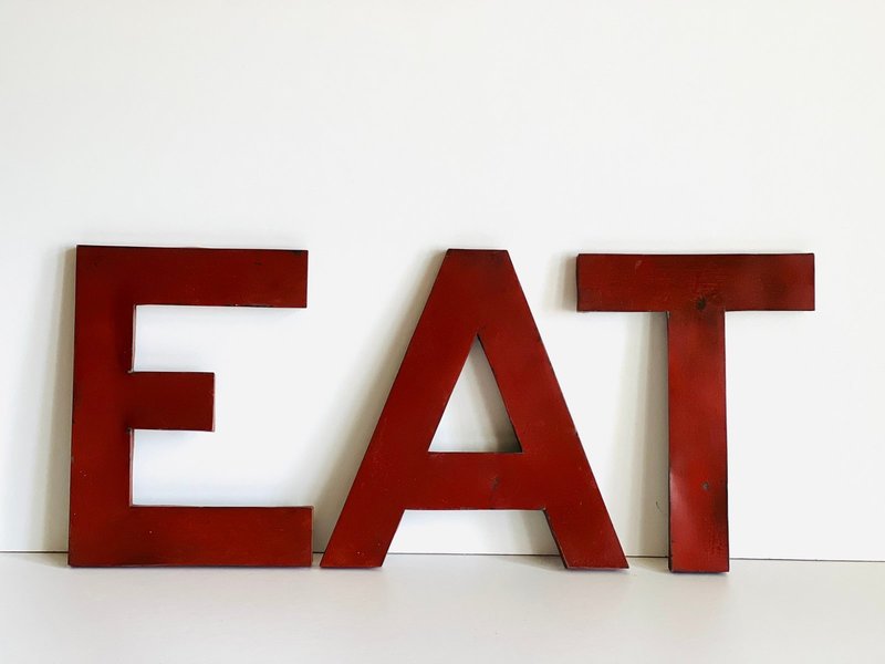 Industrial Letter Sign Eat, 1950, Set Of 3 | Vinterior