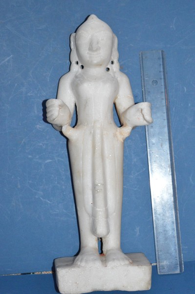 Large 19th Century Stone/Alabaster Standing Statue Buddha/Hindu God ...