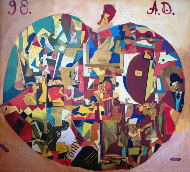 Aleksandrs Dembo Cubic. 1998, Pressed Cardboard, Acrylic, Collage ...