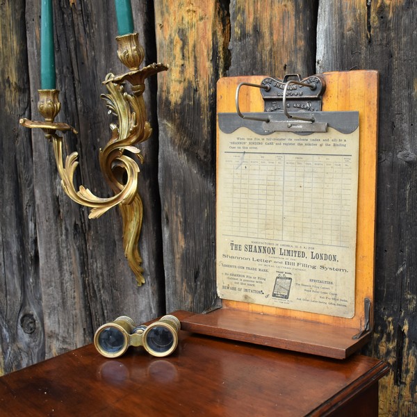 Antique Shannon Desk Top Oak Filing Cabinet Collectors Storage Bank Of ...