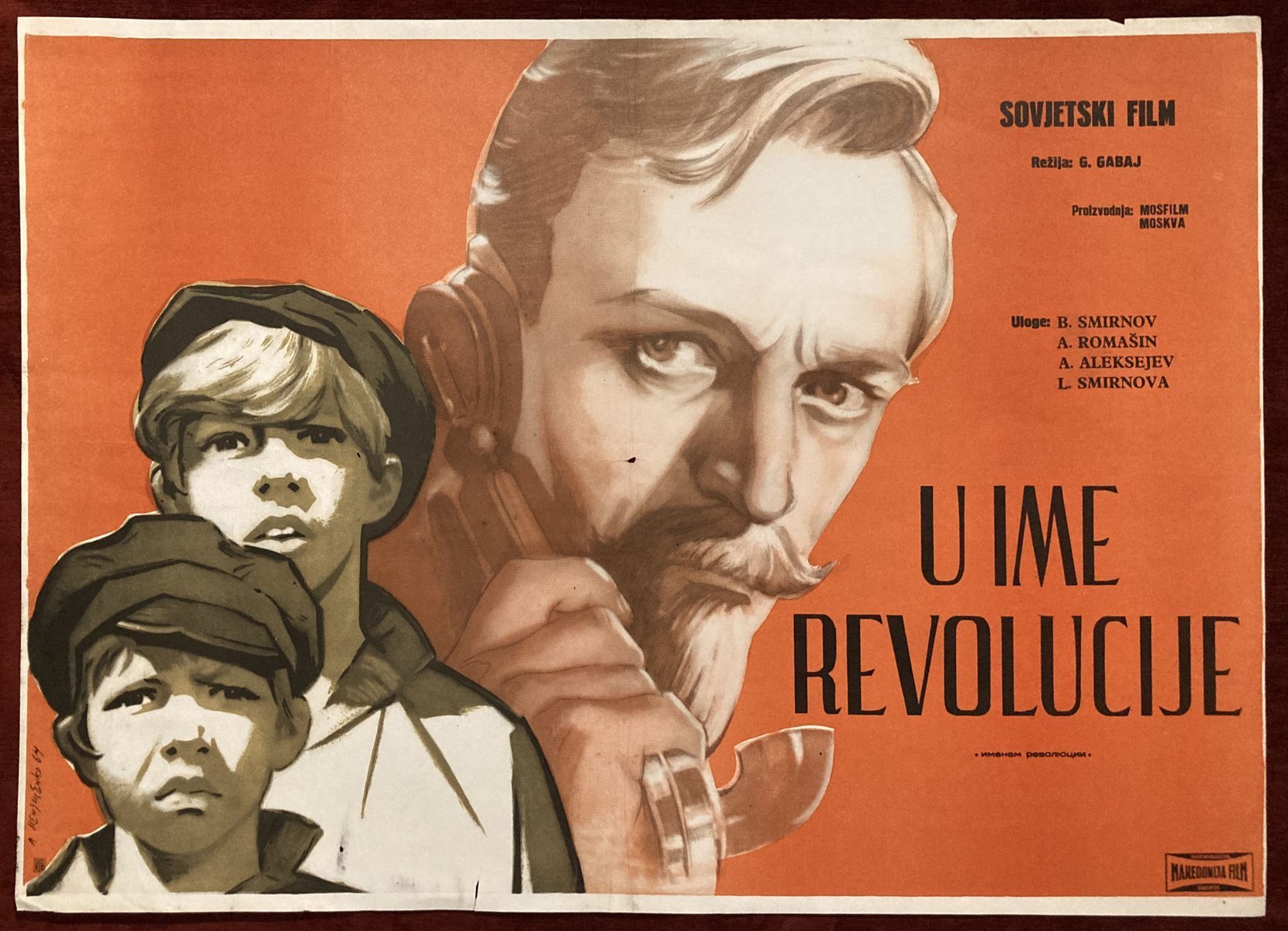1964 Original Soviet Movie Poster Imenem Revolyutsii Smirnov Gabay ...