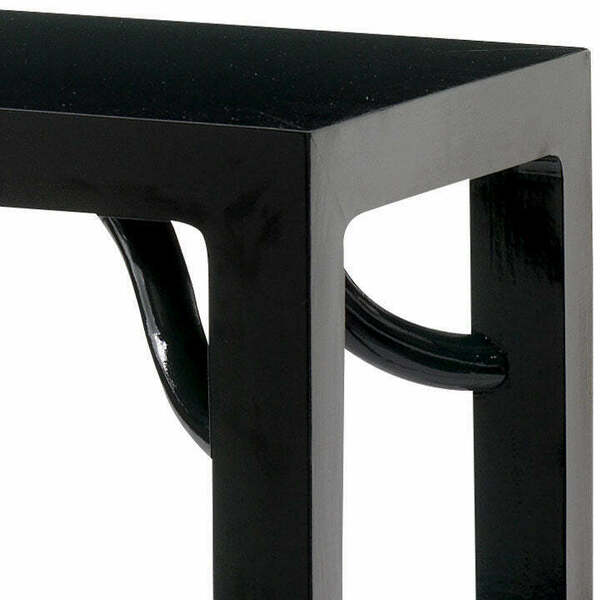 Ming Console Table, Black Lacquer | Vinterior