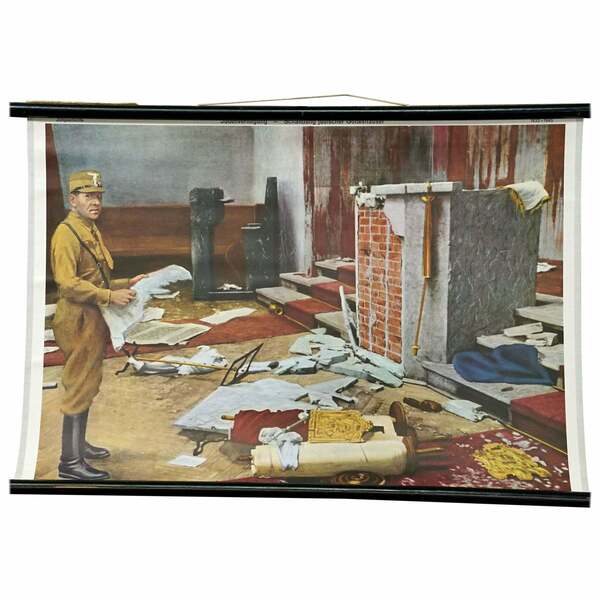 Persecution Of Jews Third Empire Vintage Mural Rollable History Wall ...